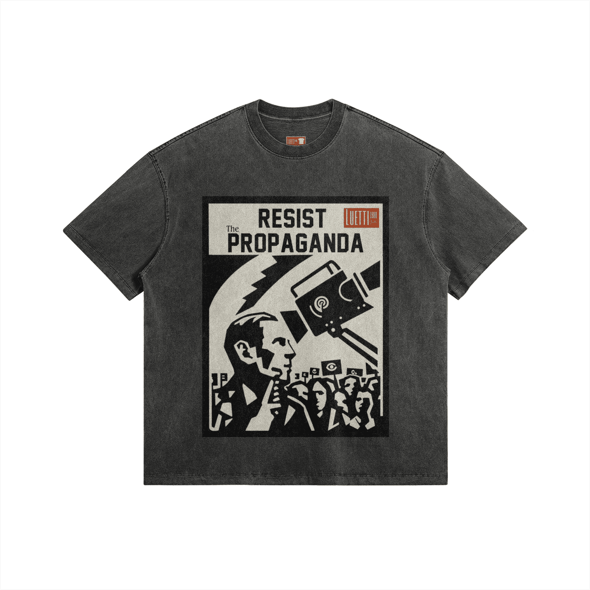 Resist the Propaganda Washed Oversized T-shirt